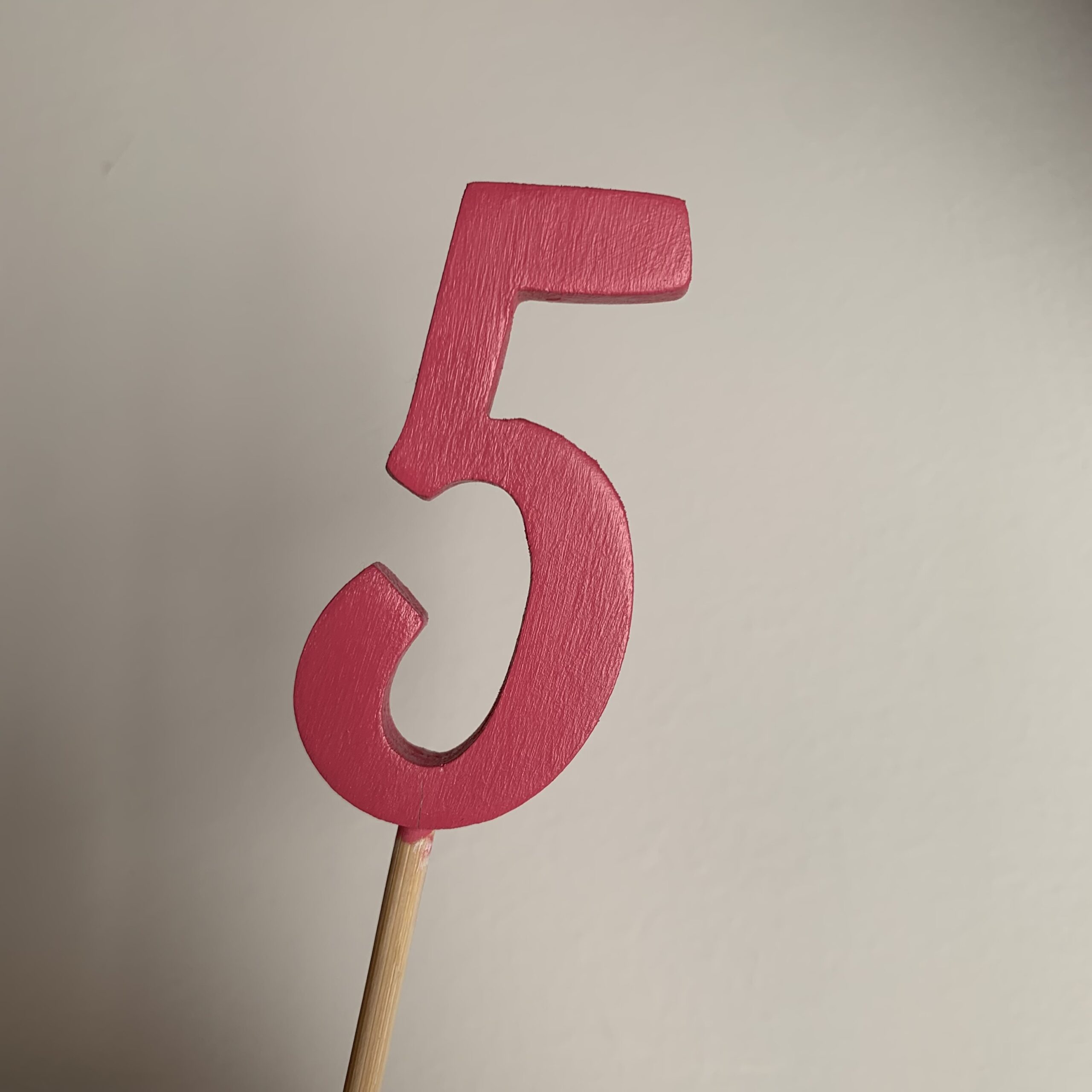 Cake topper numero 5 pronta consegna | Il Tetto delle Nuvole