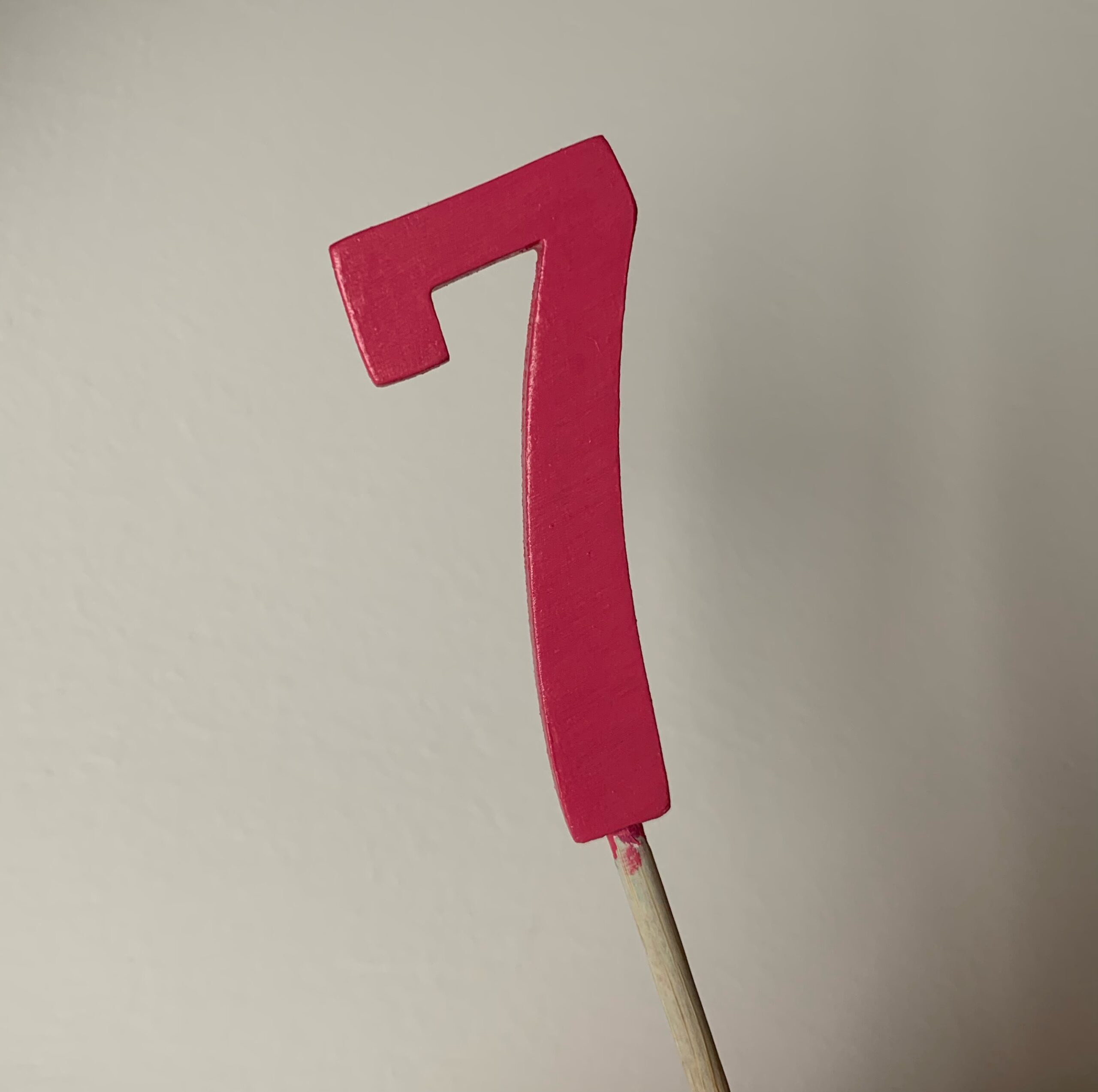 Cake topper numero 7 pronta consegna | Il Tetto delle Nuvole