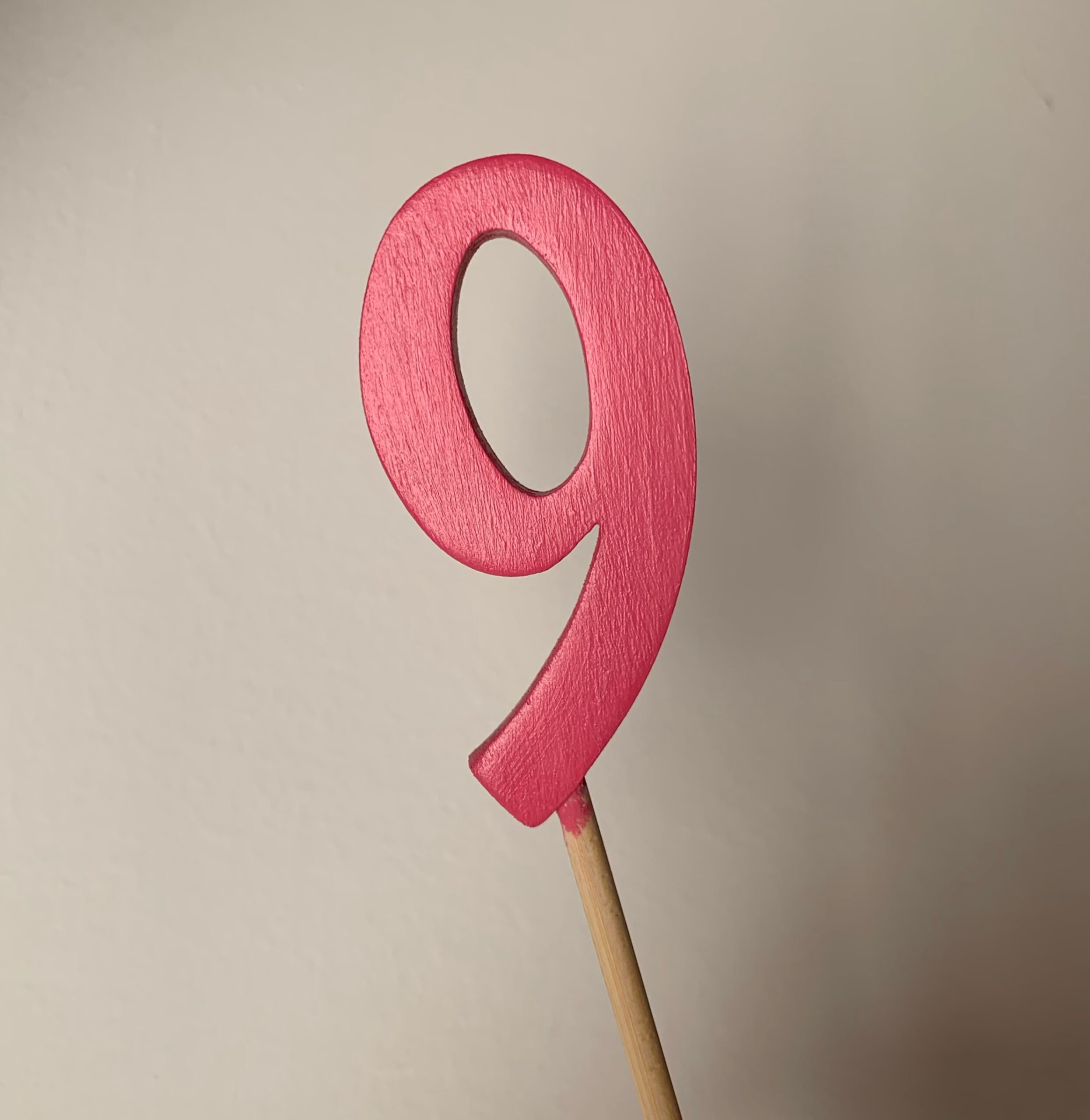 Cake topper numero 9 pronta consegna | Il Tetto delle Nuvole