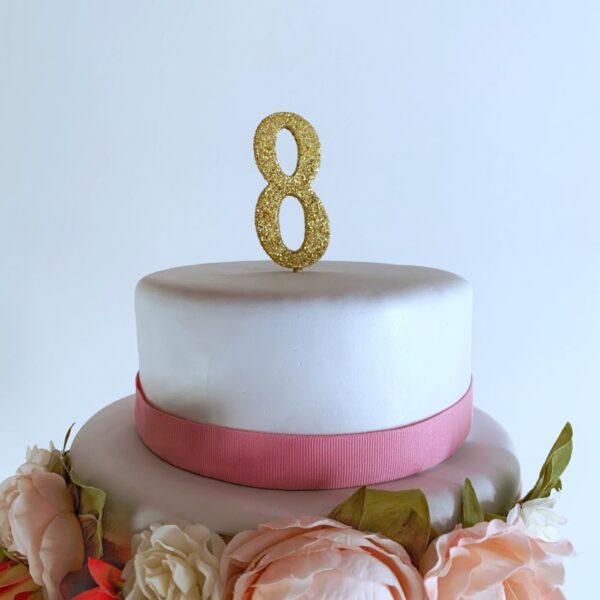 Cake topper numero 8 pronta consegna | Il Tetto delle Nuvole