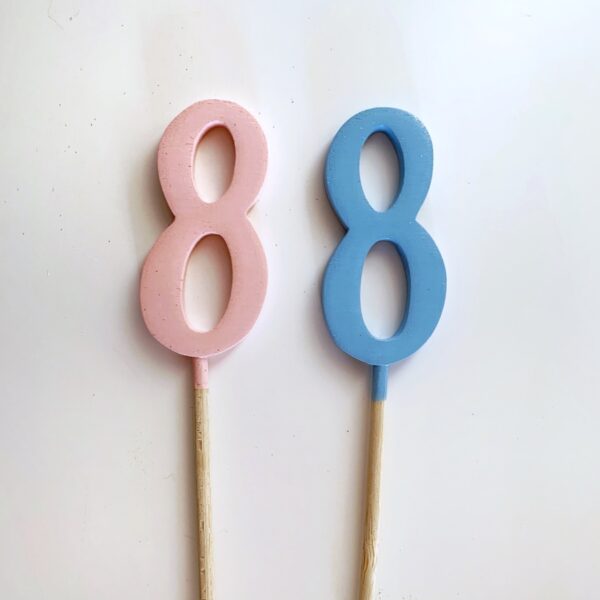 Cake topper numero 8 pronta consegna | Il Tetto delle Nuvole