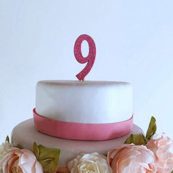 Cake topper numero 9 pronta consegna | Il Tetto delle Nuvole